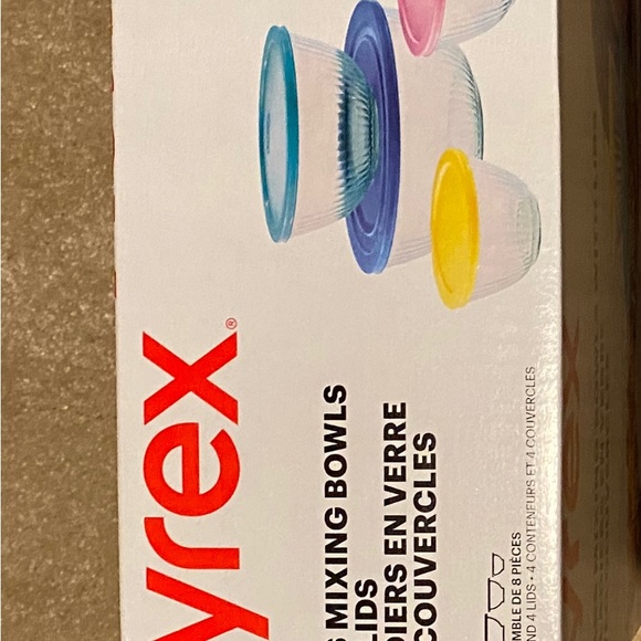 Pyrex | Kitchen | Pyrex 0 Years Glass Mixing Bowls 8piece Improved ...